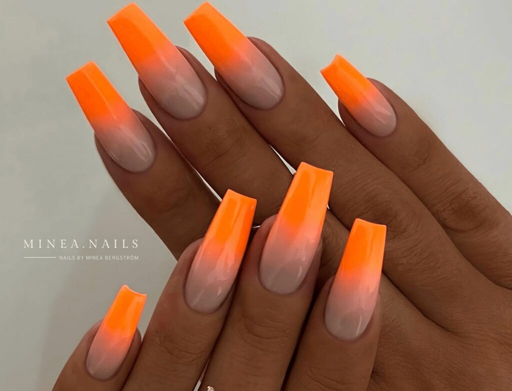 30 Latest Orange Ombre Nail Designs To Try In 2024!