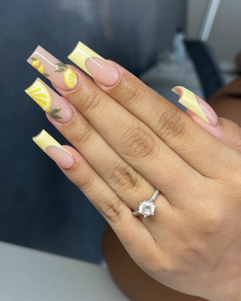 20 Latest Lemon Nail Ideas To Try In 2024!