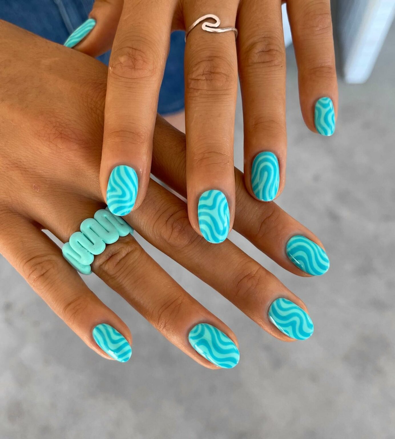 20 Latest Short Blue Nail Designs To Try In 2024!