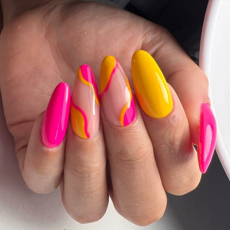 20 Latest Pink And Yellow Nail Ideas To Try In 2024!