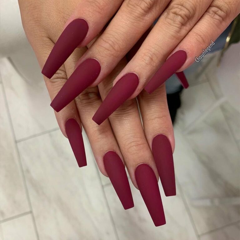 20 Latest Wine Color Nail Ideas To Try In 2024!