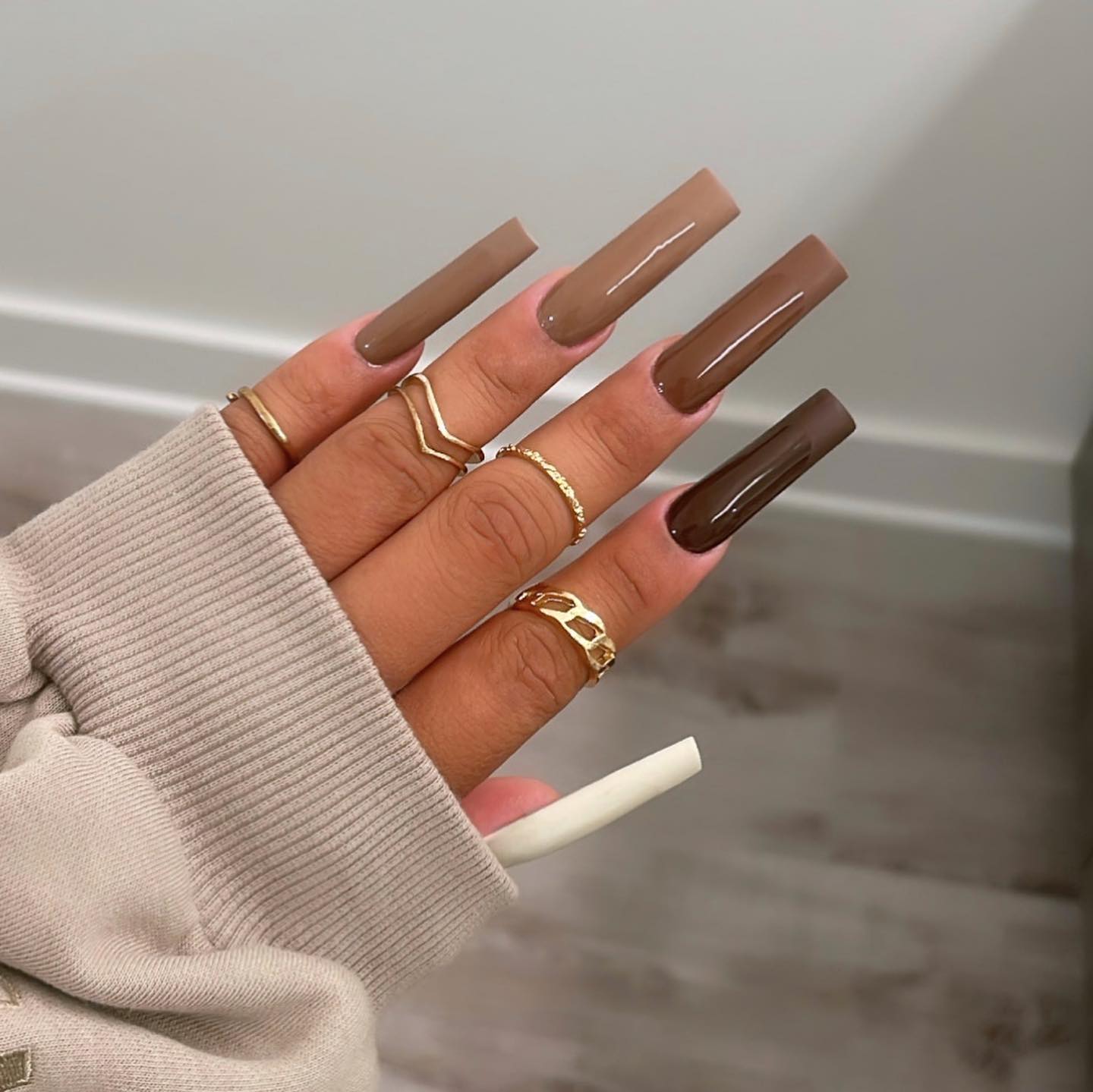 20 Latest Brown Acrylic Nails Ideas To Try In 2024!