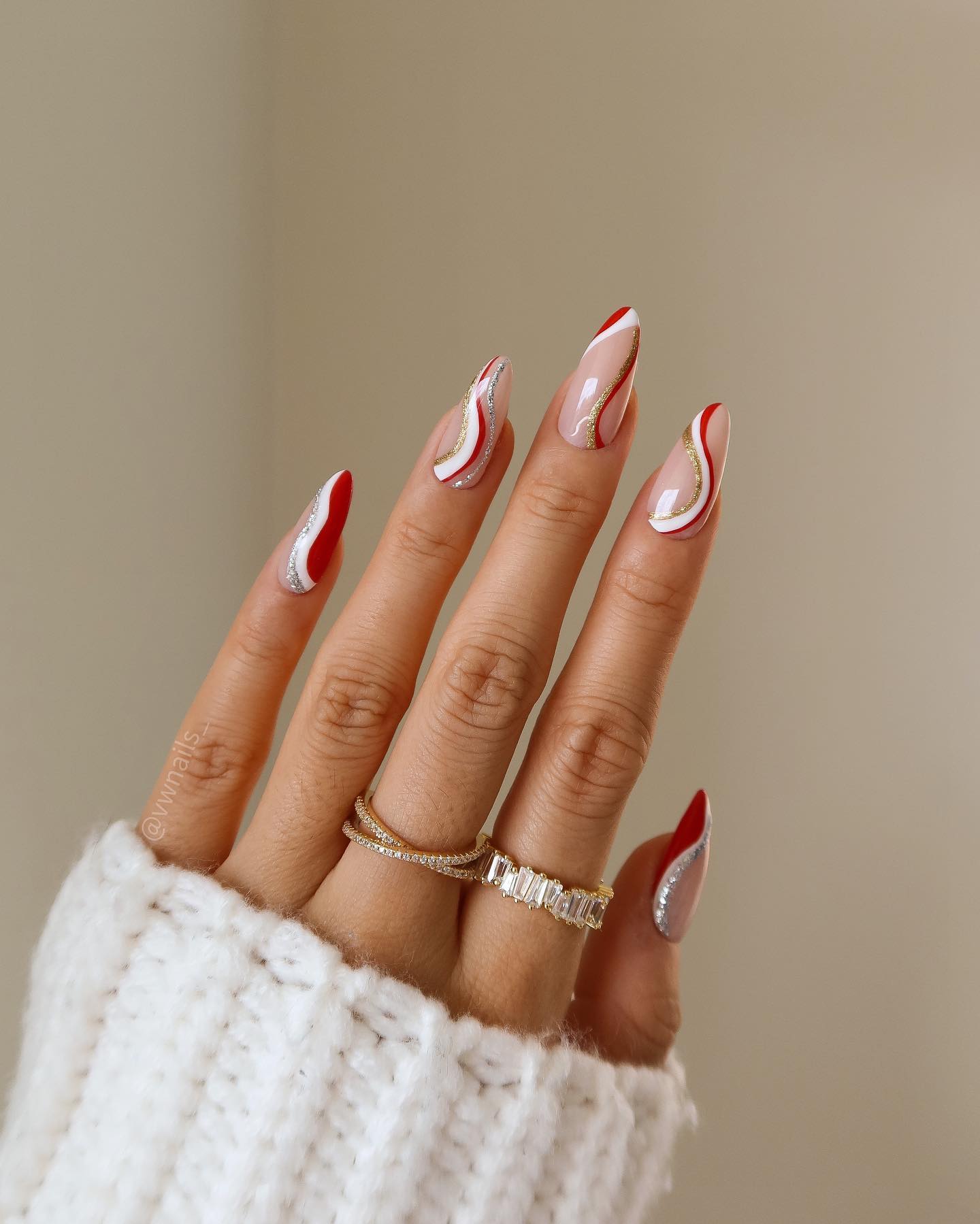 20 Latest Red And Silver Nail Ideas For 2024