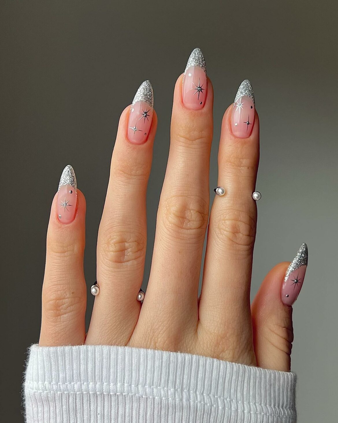 20 Latest Silver French Nail Ideas To Try In 2024!