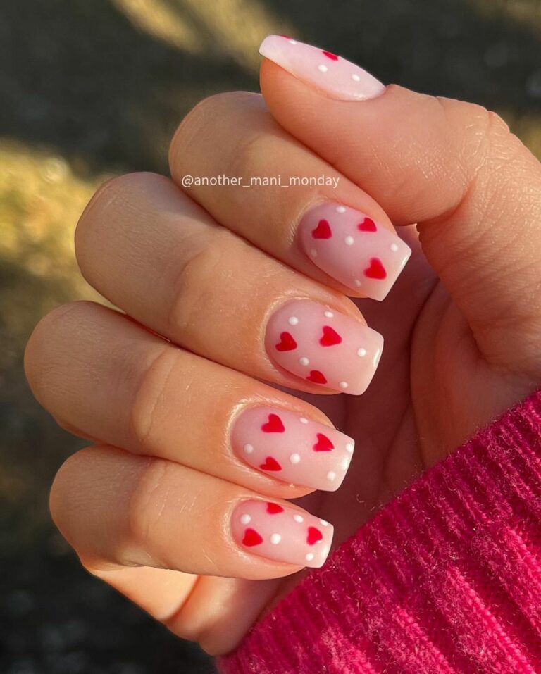 18 Latest Heart Shape Nail Designs To Try For Valentine's Day 2024!