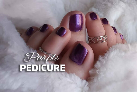 25 Latest Purple Pedicure Designs to Try In 2024!